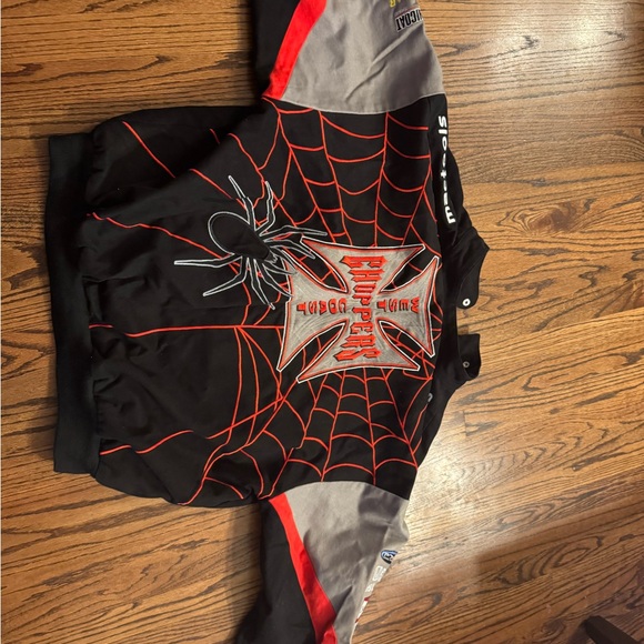 Jackets & Coats | West Coast Choppers Black And Red Jacket | Poshmark
